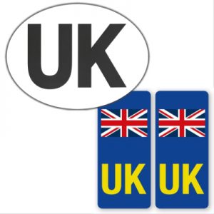 UK Car Sticker| UK Number Plate Stickers | Drive-France.com