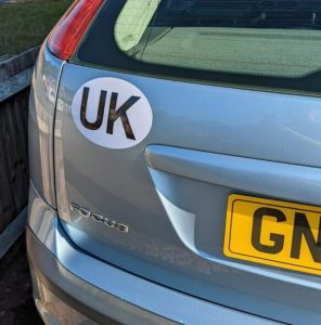 UK Car Sticker| UK Number Plate Stickers | Drive-France.com